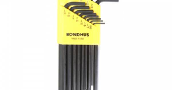 BONDHUS Hex Key L-Wrench Set (Long Arm) - USA